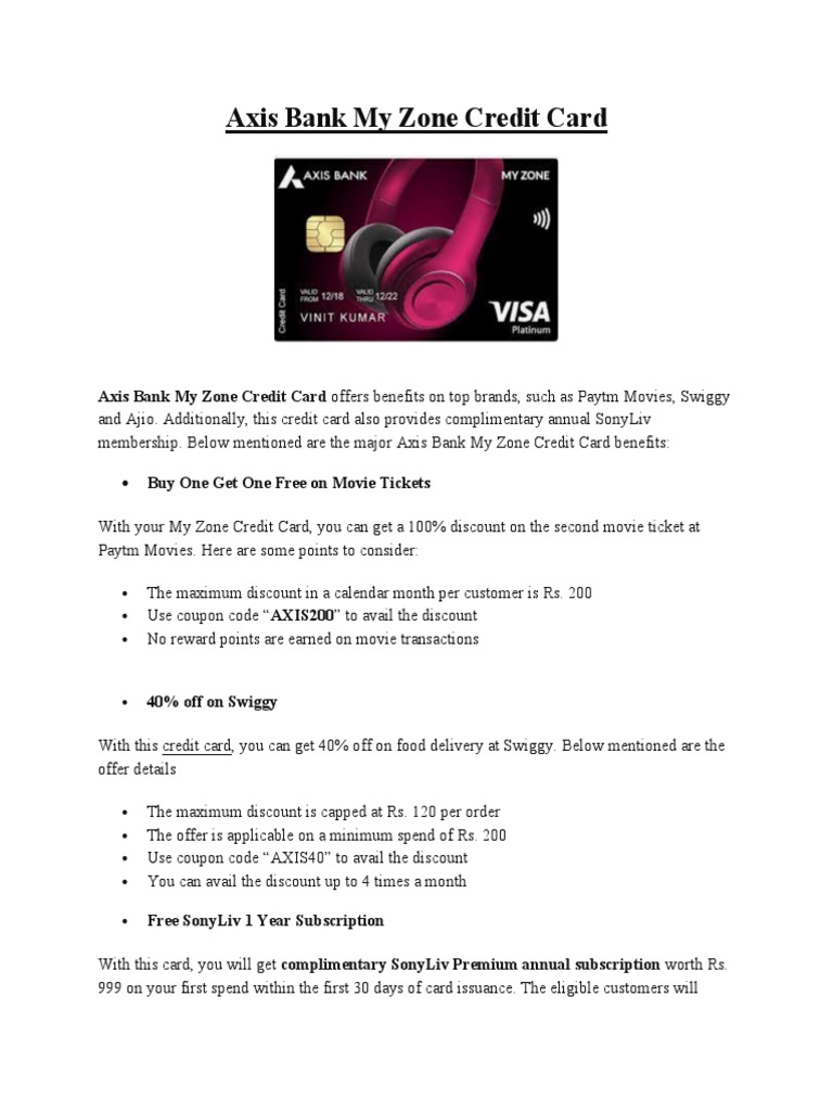 My Zone Credit Card Benefits Overview | PDF | Credit Card | Airport Lounge