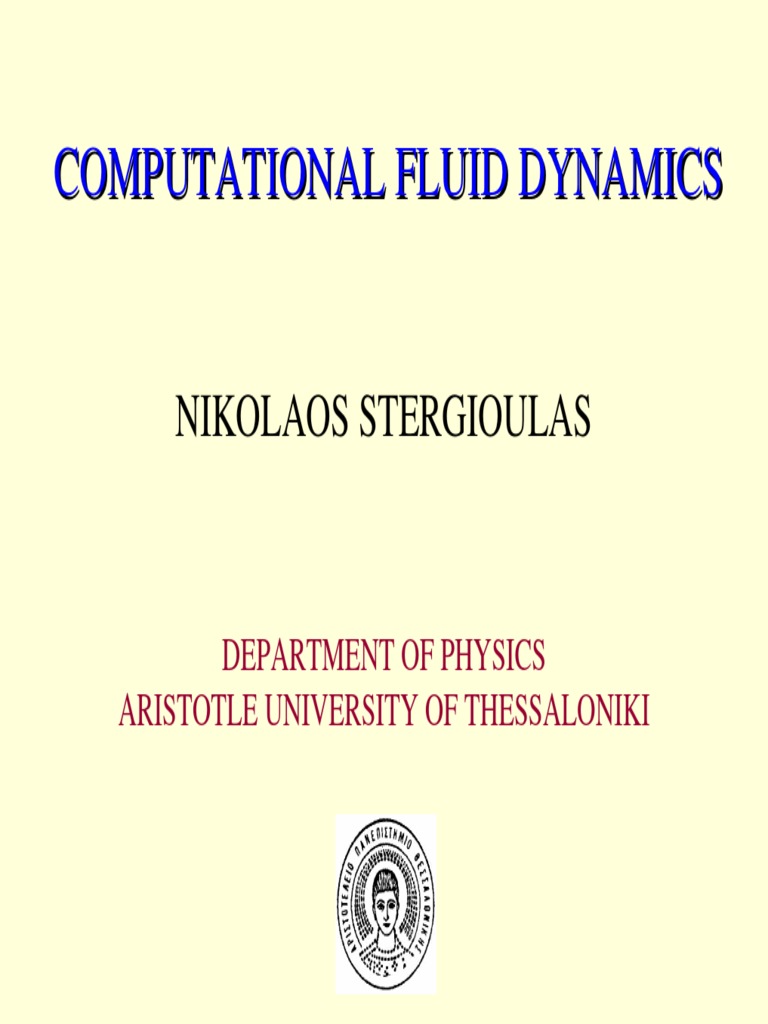 Cfd Lecture 1 Download Free Pdf Gases Heat 