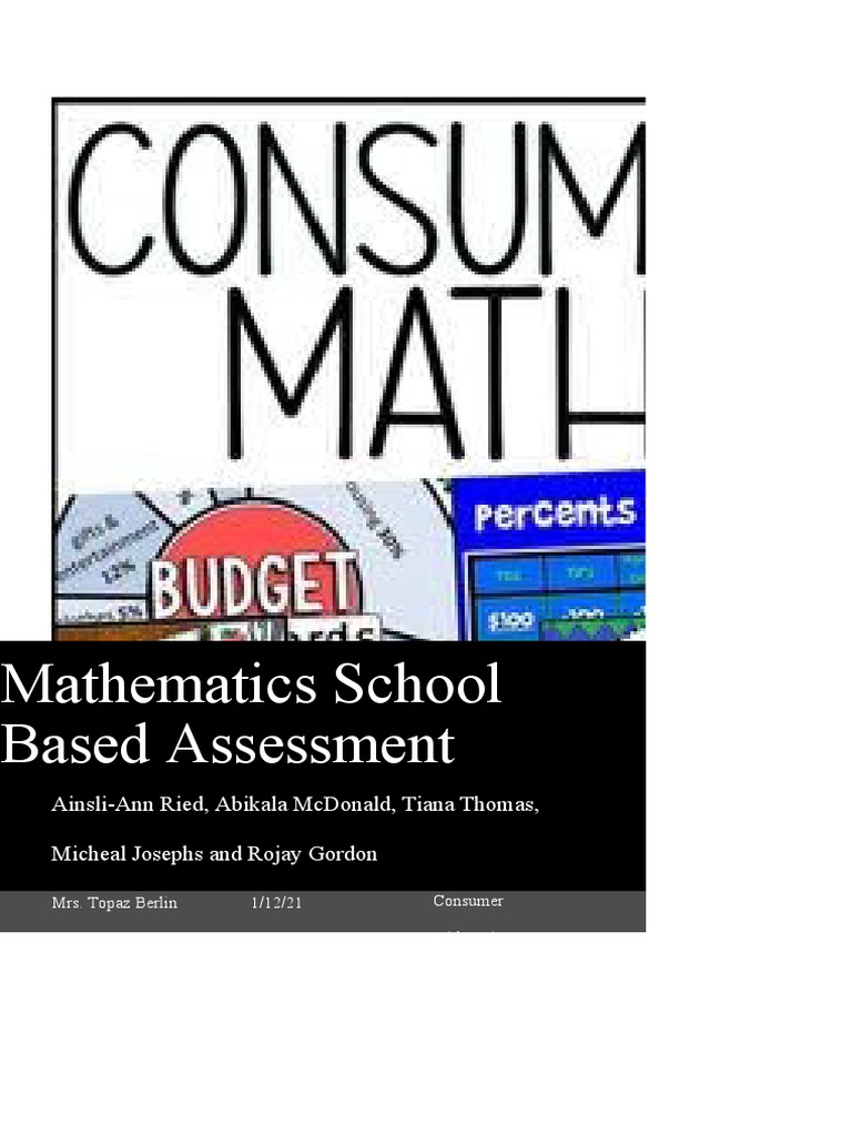 Math SBA | Download Free PDF | Supermarket | Pancake