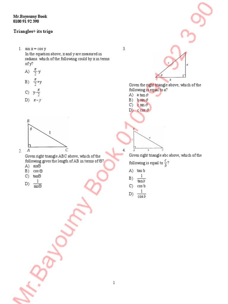 Triangle Pdf Triangle Area
