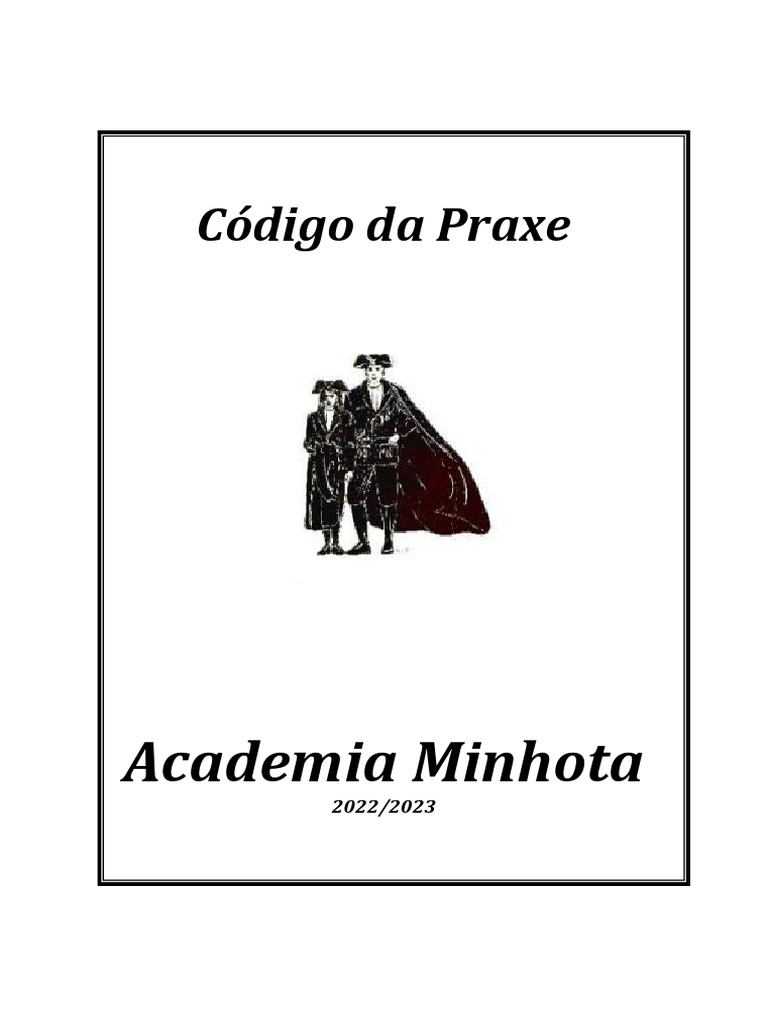 Código da Praxe da Universidade do Minho | PDF | Papa | Diploma acadêmico