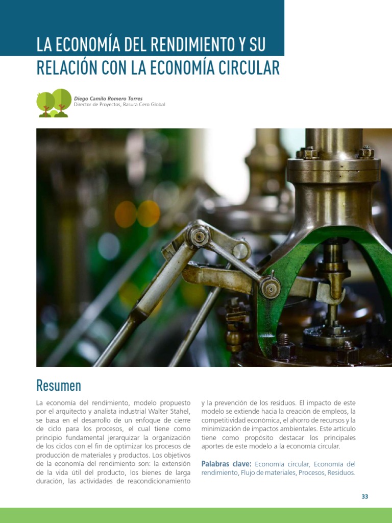 Economia Del Rendimiento Articulo | PDF | Residuos | Reciclaje