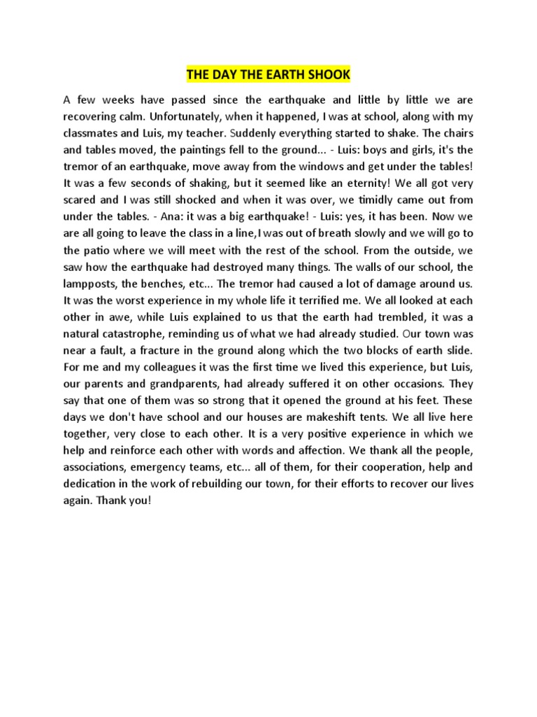 The Day The Earth Shook | PDF