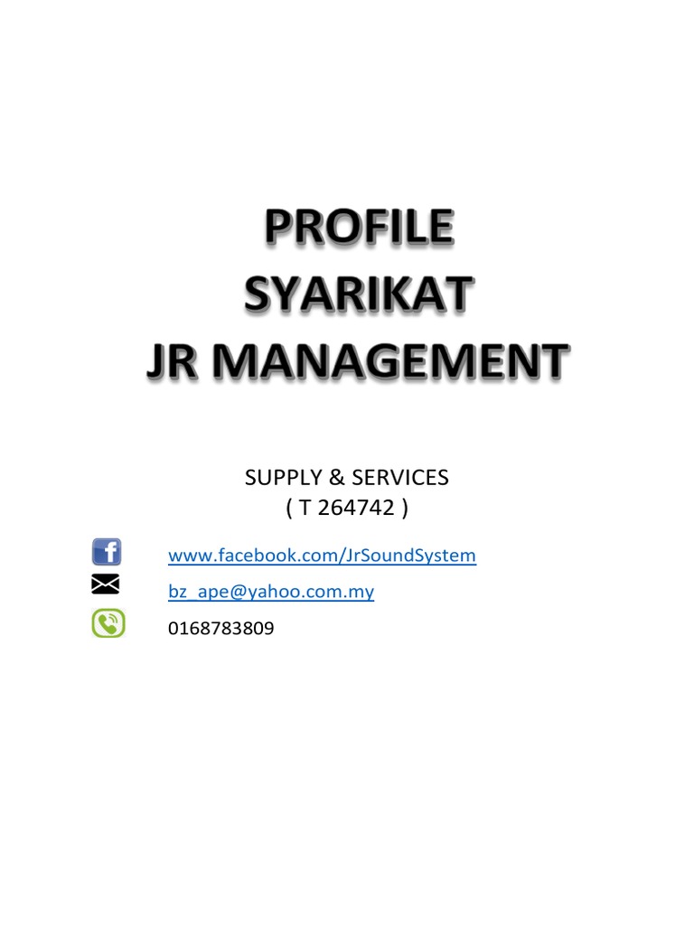 Profile Syarikat - JR Management | PDF
