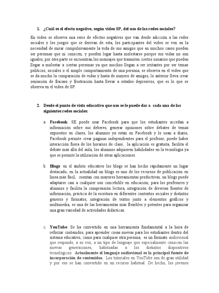 Las Redes Sociales | PDF | Servicio de redes sociales | Blog