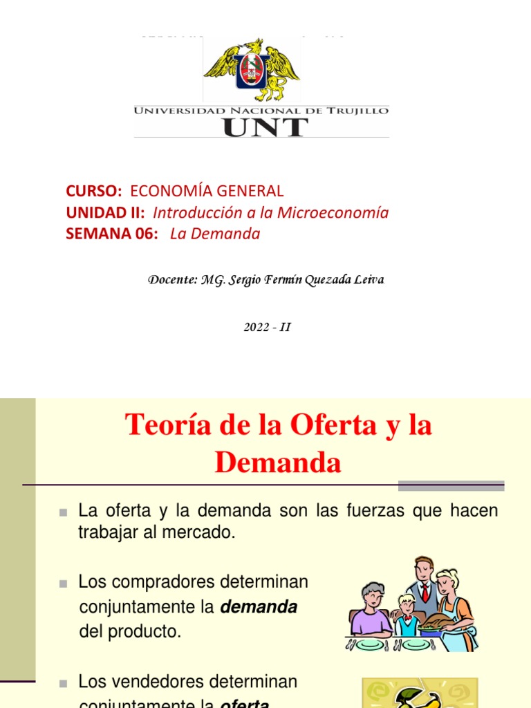 Función de Demanda: Fórmula y Conceptos | PDF | Oferta y demanda ...