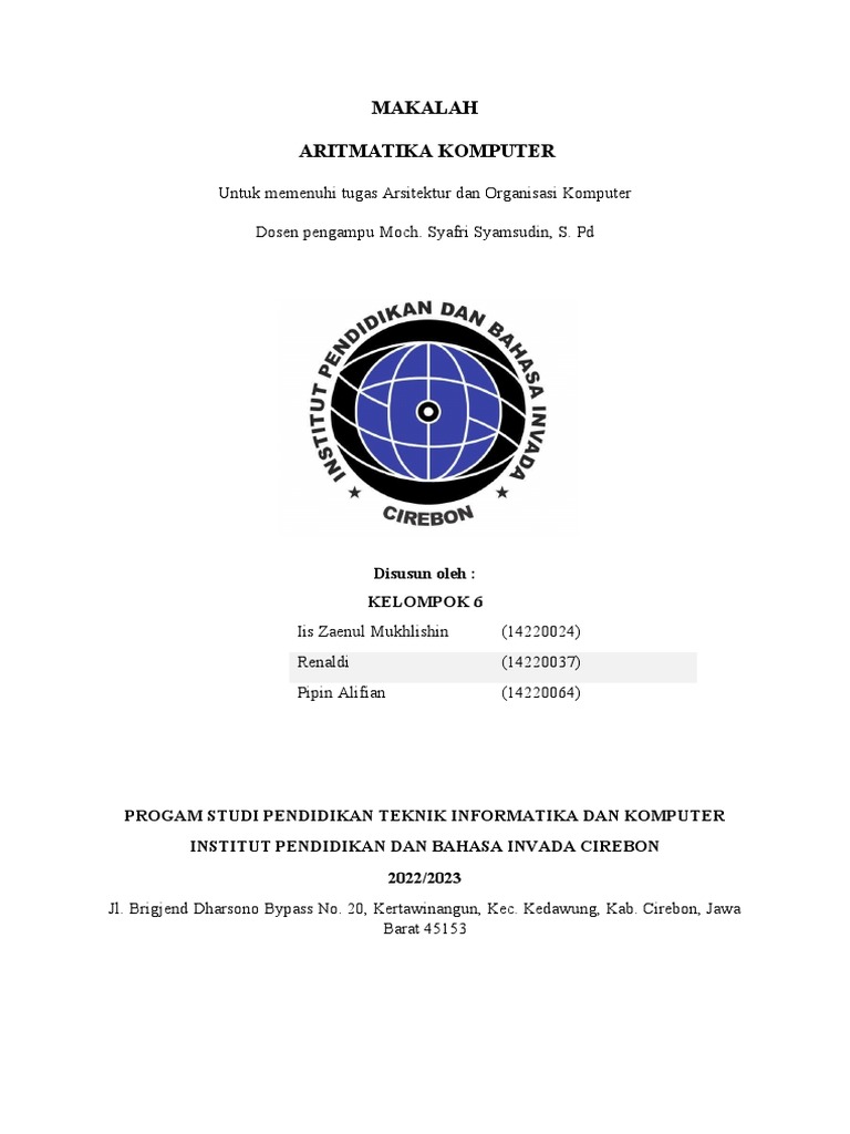 Aritmatika Komputer dan ALU | PDF