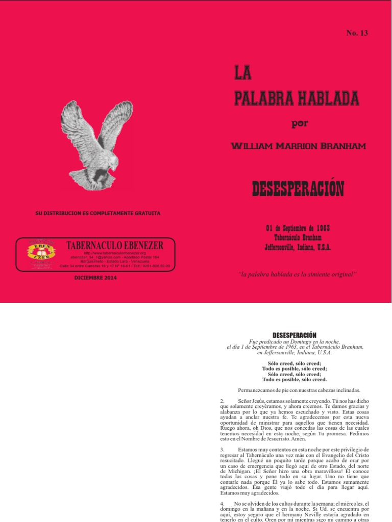 013 - Desesperacion WMB | PDF | Oración | Jesús