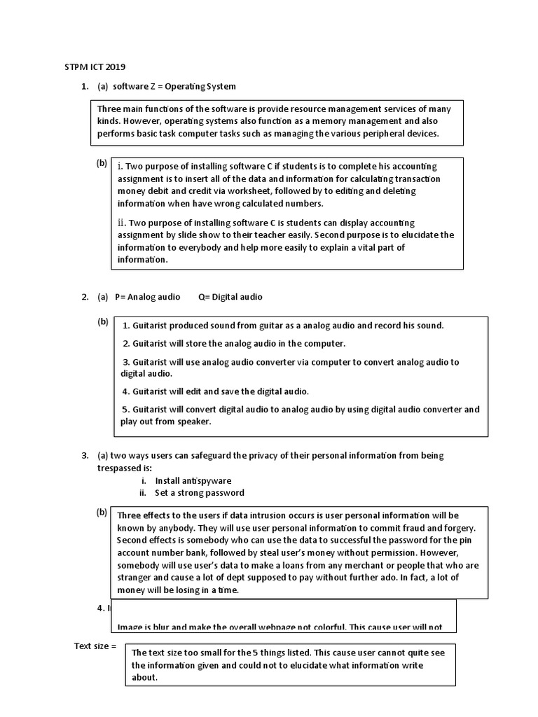 STPM Ict 2019 | PDF | Computer Engineering | Software
