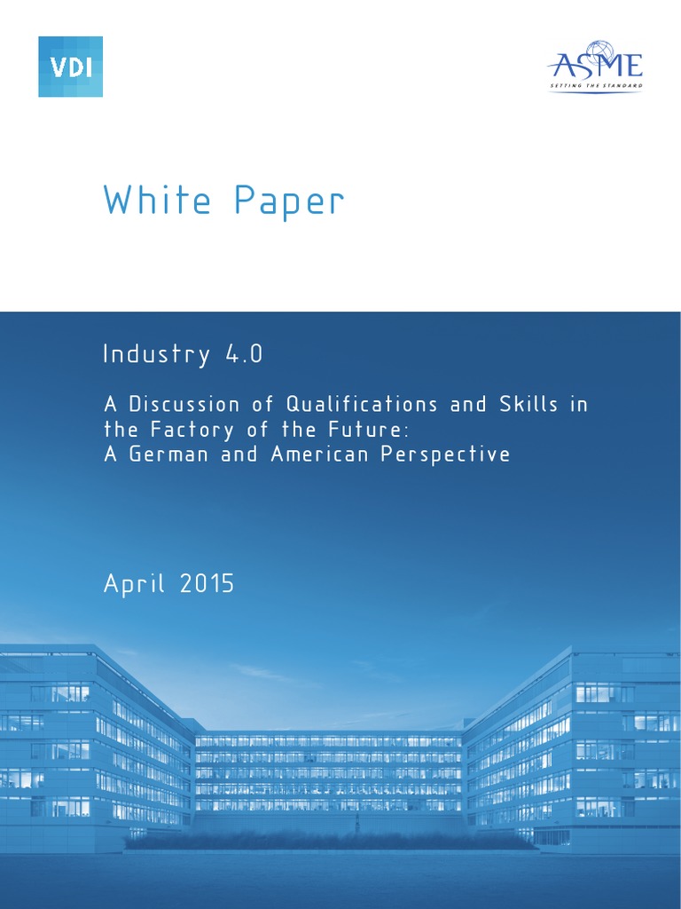 White Paper Industry 4.0 | PDF | Automation | Internet Of Things