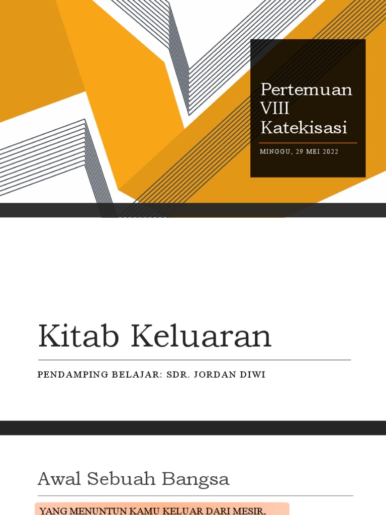 Pertemuan VIII Katekisasi | PDF