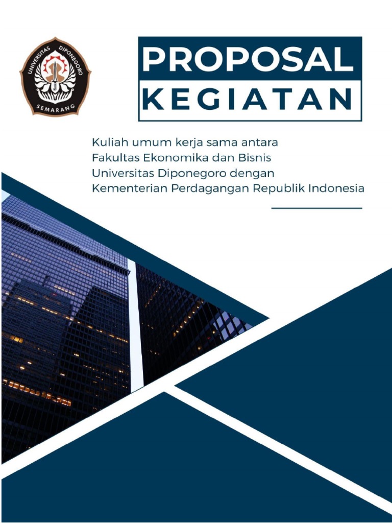#3 Proposal Kuliah Umum Kementerian Perdagangan 2022 | PDF