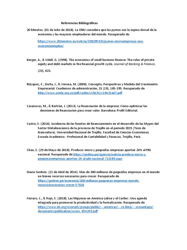 Referencias Bibliográficas | PDF | Negocios