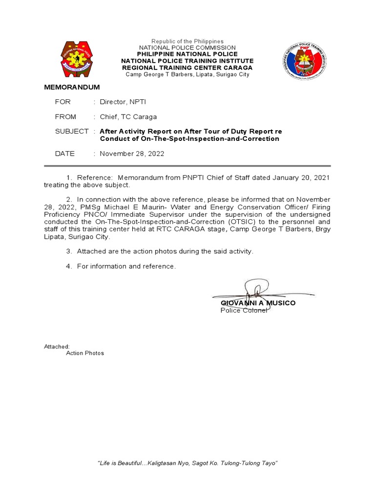 AAR Re OTSIC November 28, 2022 | PDF | Science & Mathematics