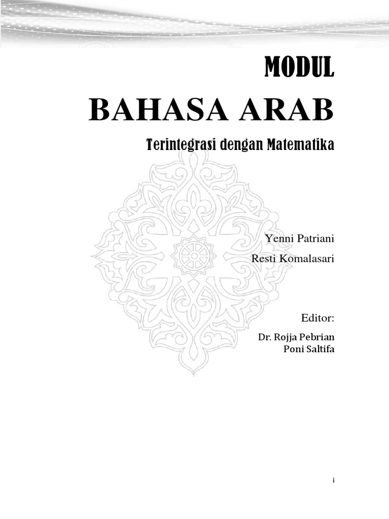 PDF Modul Bahasa Arab Terintegrasi Dengan Matematika | PDF