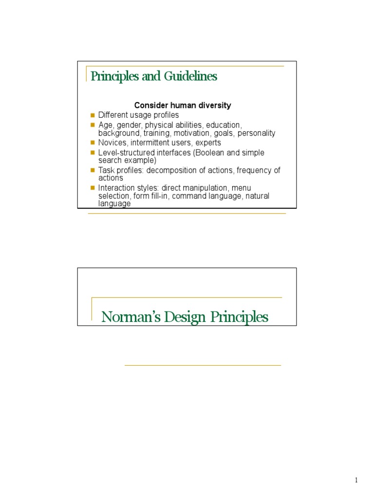 Lec-7 Norman & Shneiderman | PDF | Usability | User Interface
