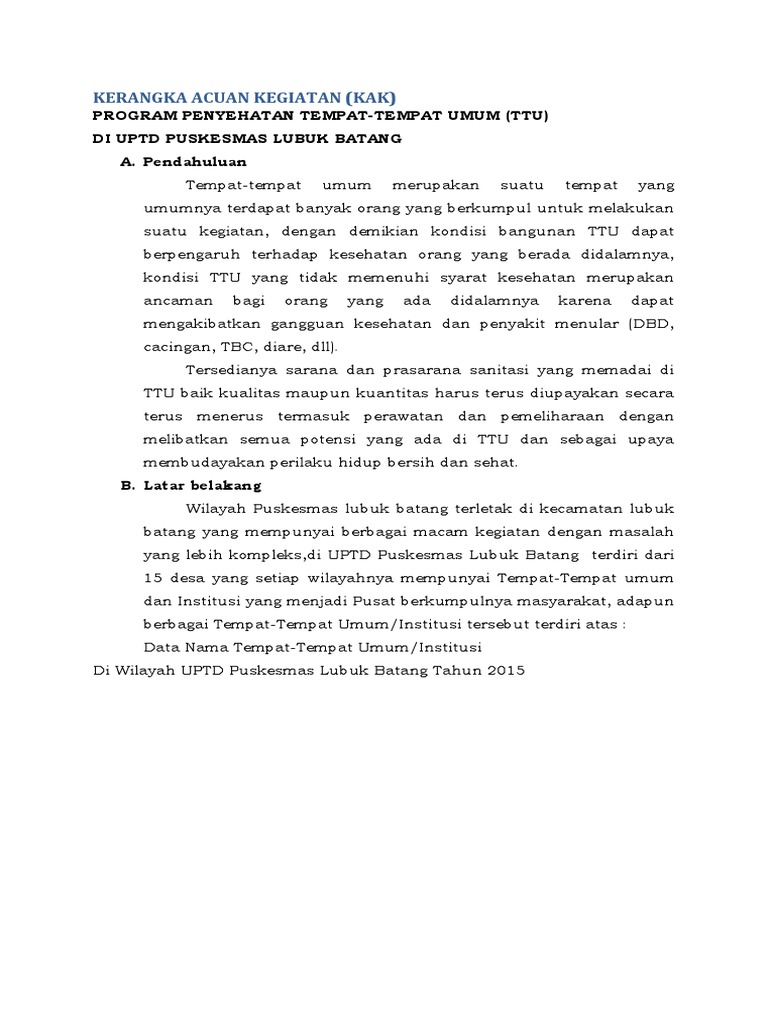 Pengawasan Ttu | PDF