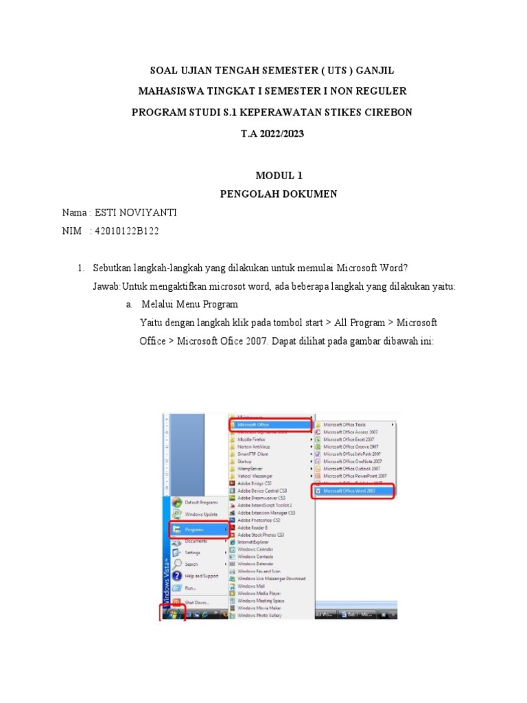 Jawaban Tugas Aplikom Modul 1 Dan 4 | PDF