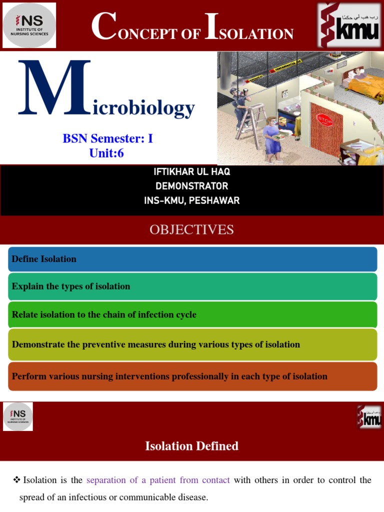 Types and Importance of Isolation in Nursing | PDF | Infection | Health ...