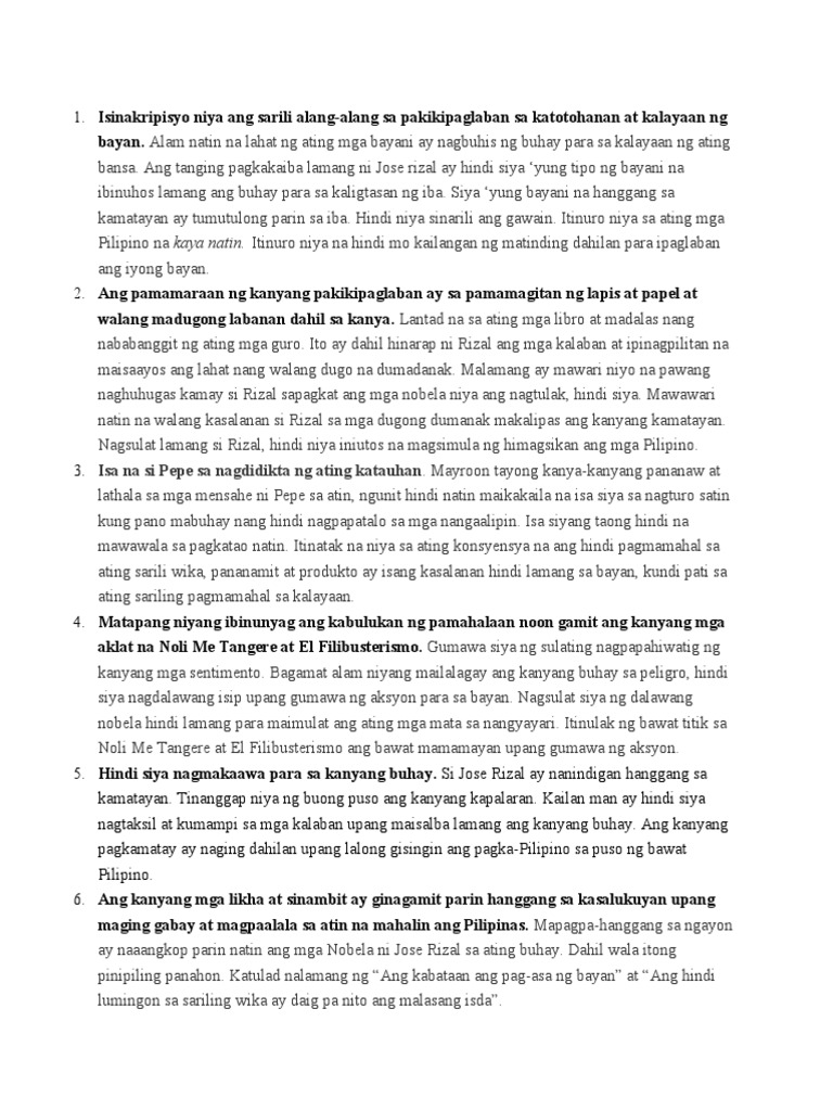 Bakit Si Rizal Ang Nararapat Na Tanghaling Pambansang Bayani | PDF Bakit Si Rizal Ang Nararapat Na Tanghaling Pambansang Bayani | PDF