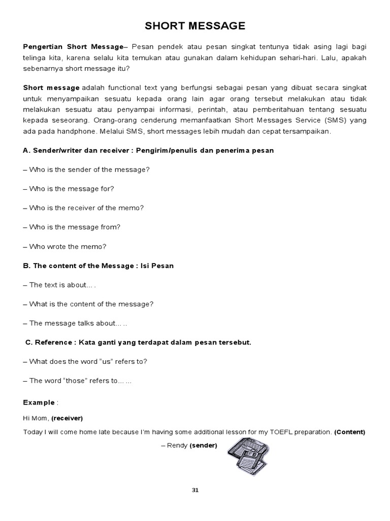 Short Message | PDF | Karier & Perkembangan | Seni & Disiplin Bahasa