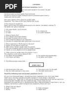 Form 1 English Exam Paper 1 | PDF