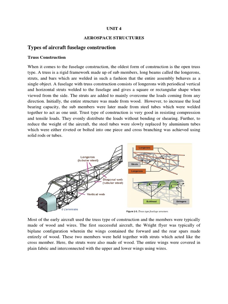 Unit 4 Aircraft Structures | PDF | Fuselage | Alloy