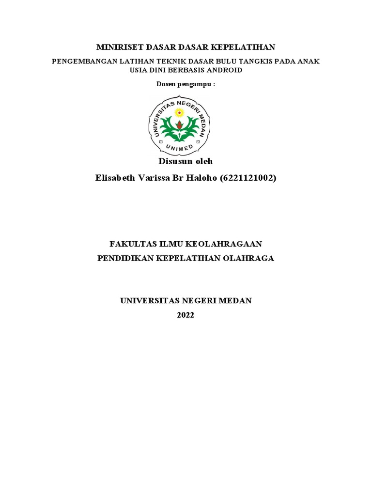Miniriset Dasar Dasar Kepelatihan | PDF | Komputer