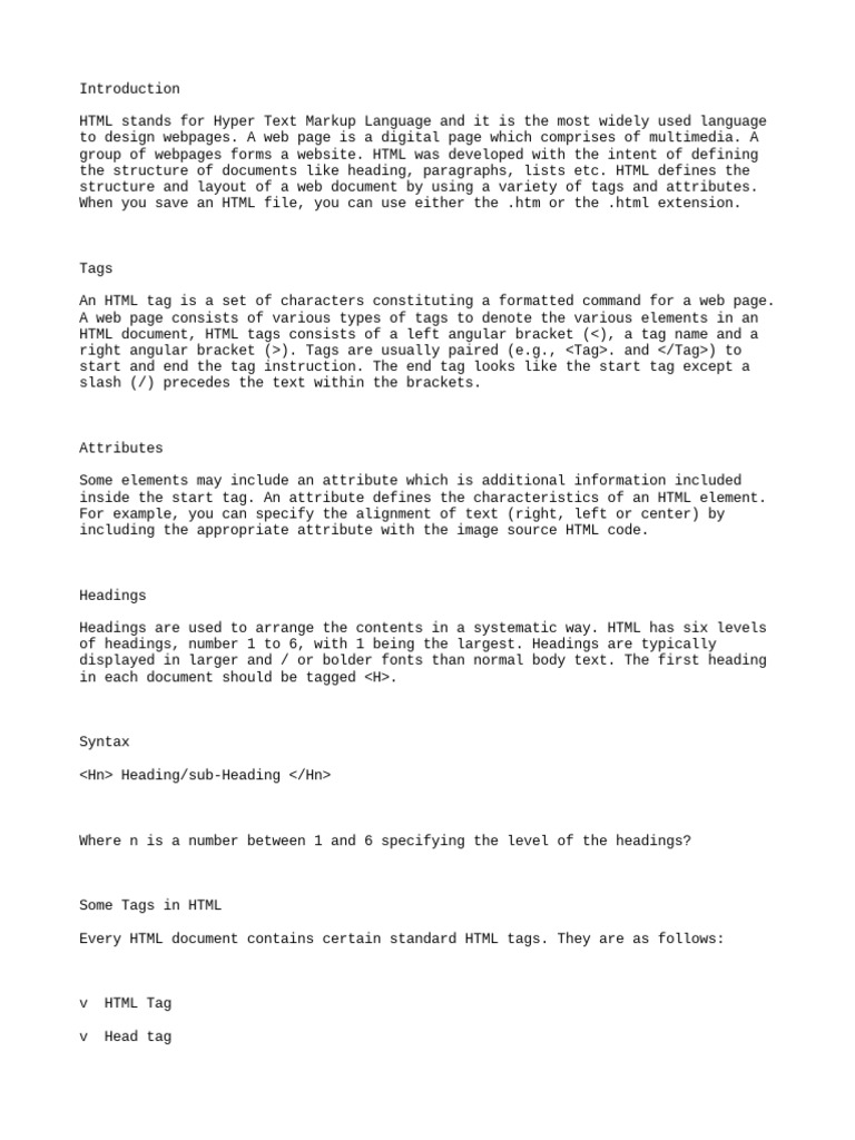 Working With Html Pdf Html Element Html