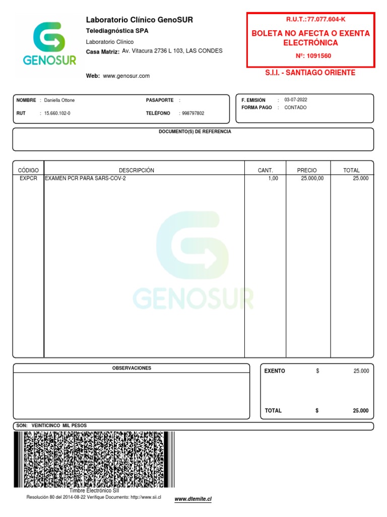 Boleta 1091560 | PDF