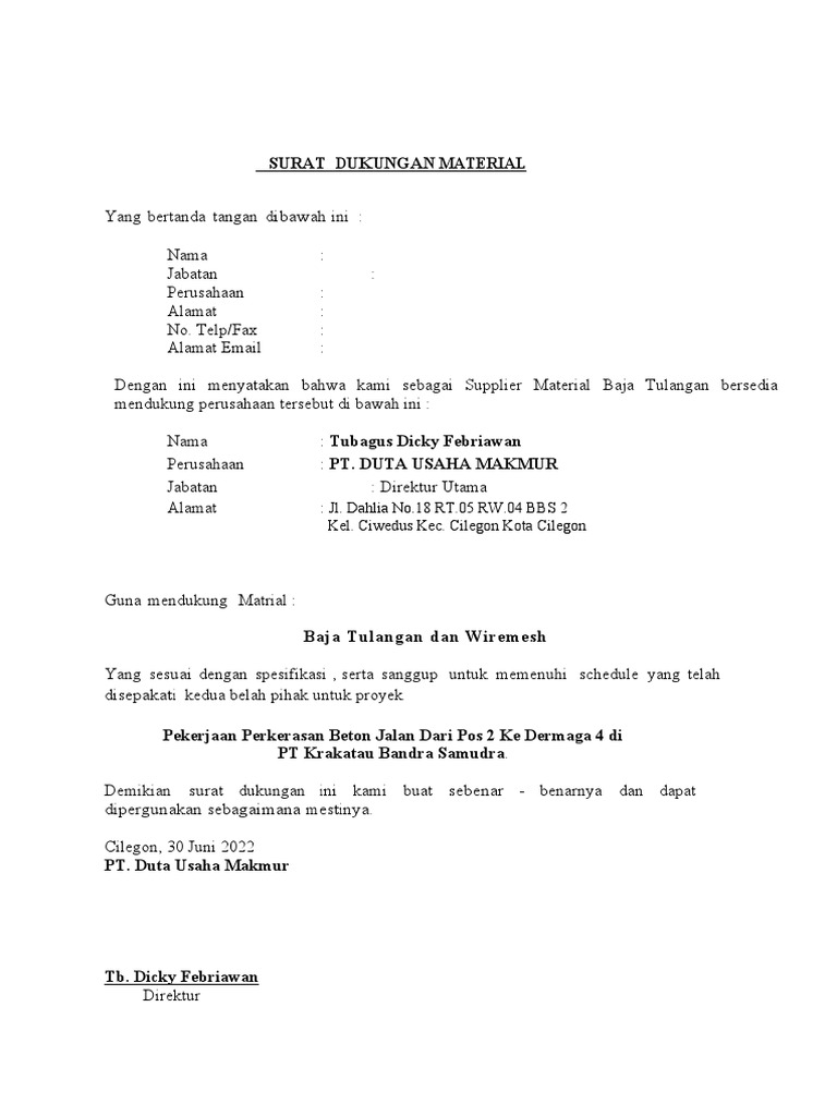 Contoh Surduk Beton | PDF