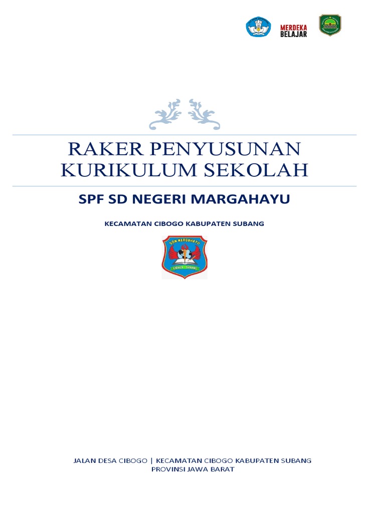 Raker Penyusunan Kurikulum Sekolah: SPF SD Negeri Margahayu | PDF