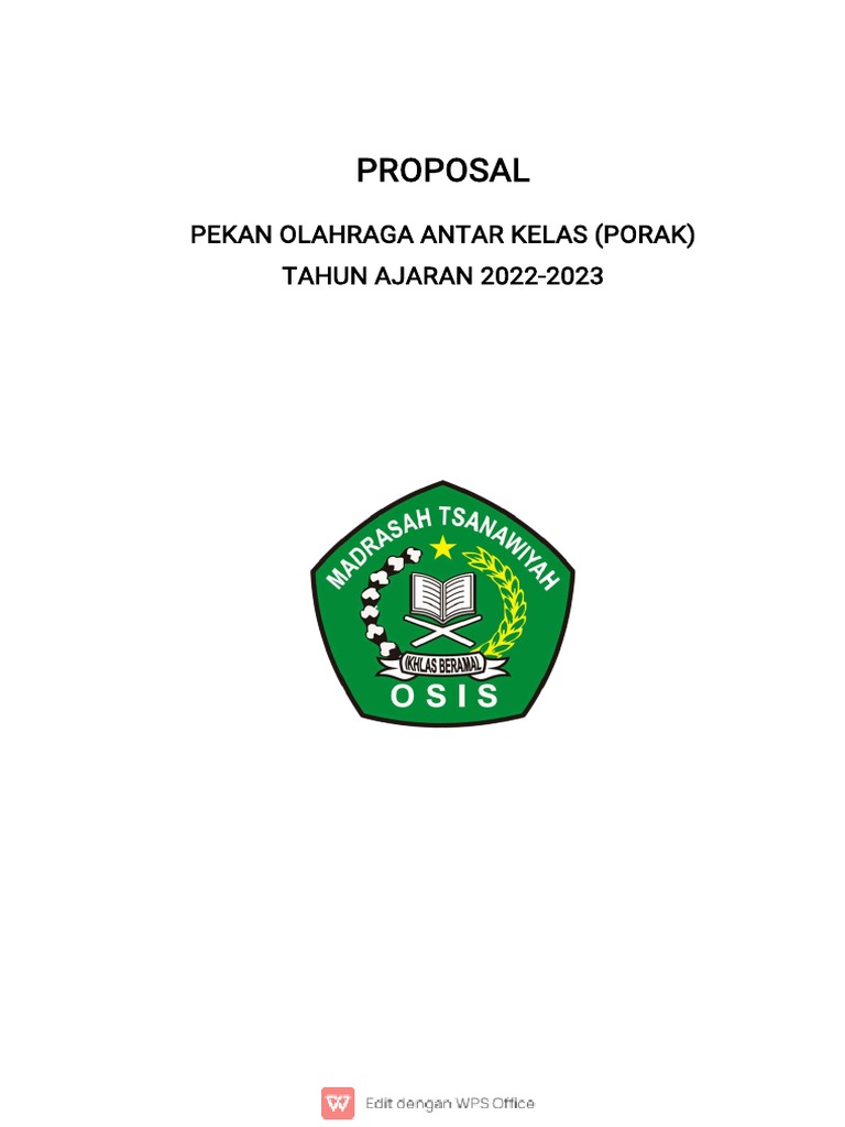 Proposal Porak | PDF