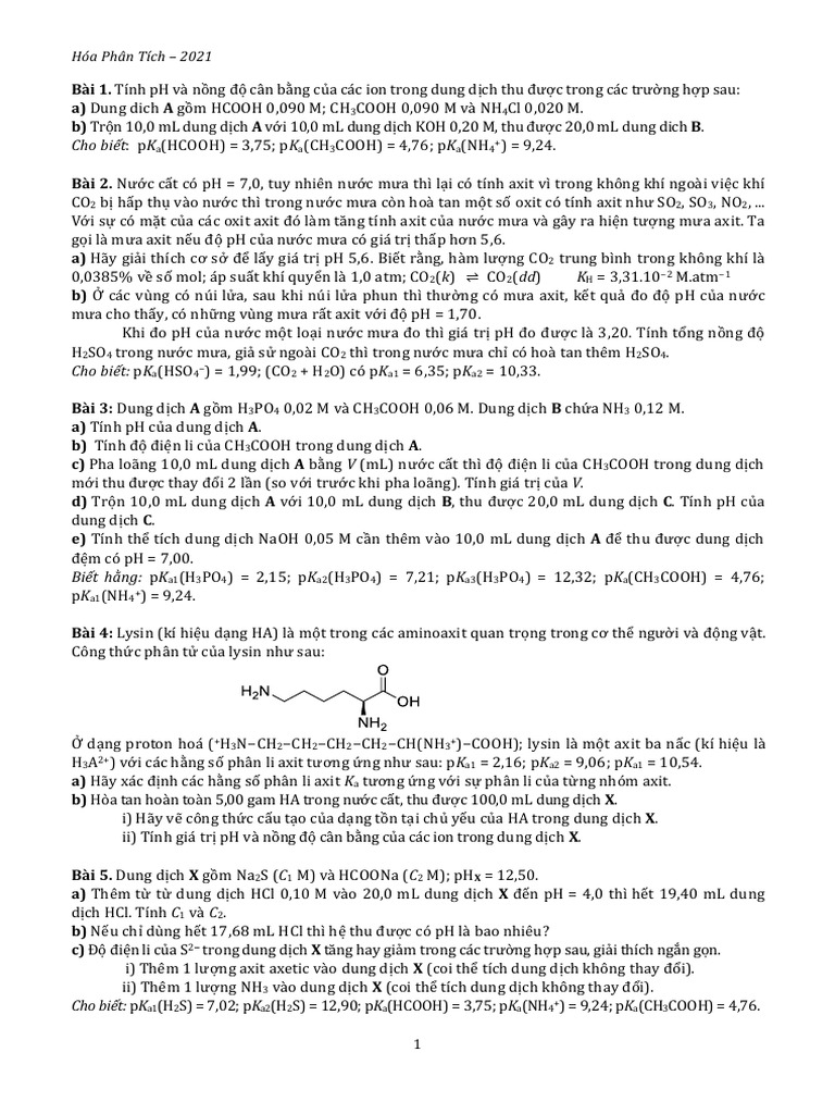 1 Bu I 1 BT Axit Bazo | PDF