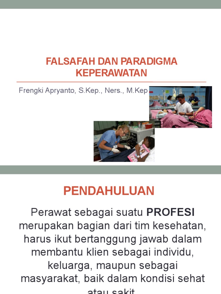 Falsafah dan Paradigma Keperawatan | PDF | Kesehatan Holistik