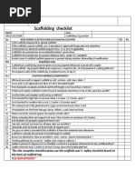 Scaffolding Handover Certificate Template | PDF | Scaffolding | Crane ...