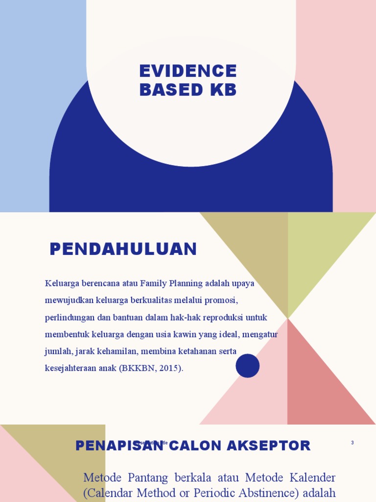Evidence Based PD Pelayanan KB | PDF
