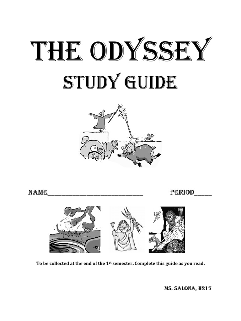 Odyssey Study Guide | PDF | Odyssey | Penelope