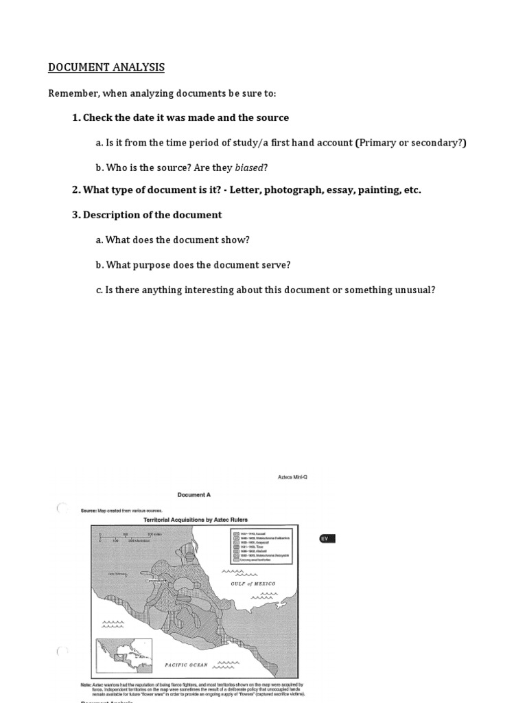 Document Analysis: A Guide to Effectively Evaluating Primary and Secondary Sources | PDF ...