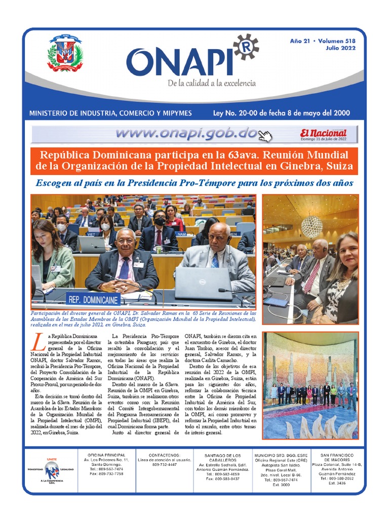 ONAPI Internet 31-07-2022 | PDF | Especialidades Medicas