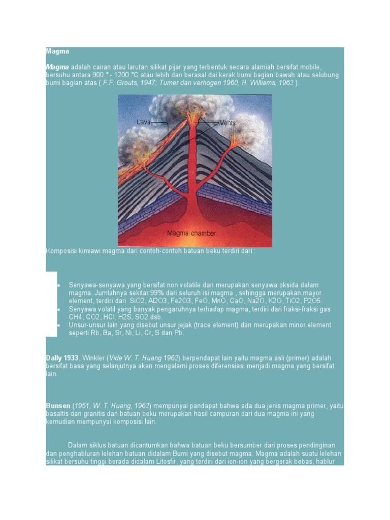Definisi dan Komposisi Magma | PDF