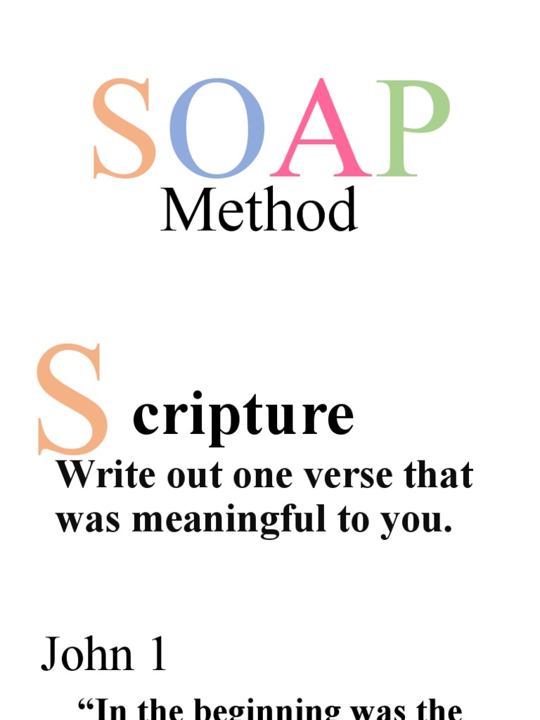 SOAP Method | PDF