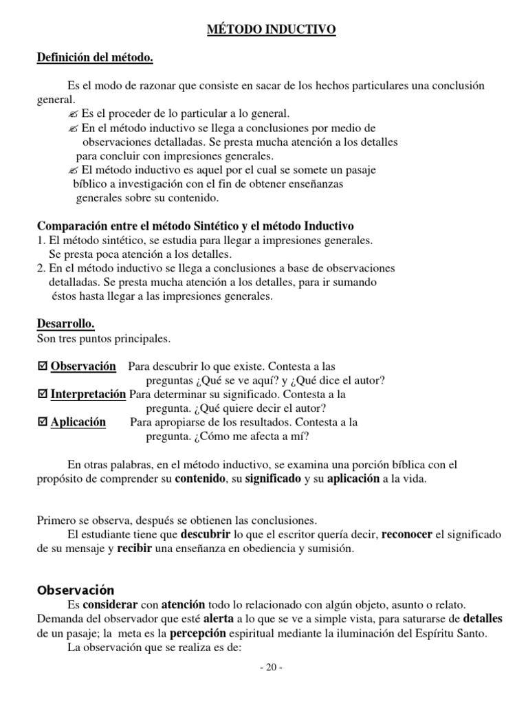 Método Inductivo | PDF | Razonamiento inductivo | Poesía