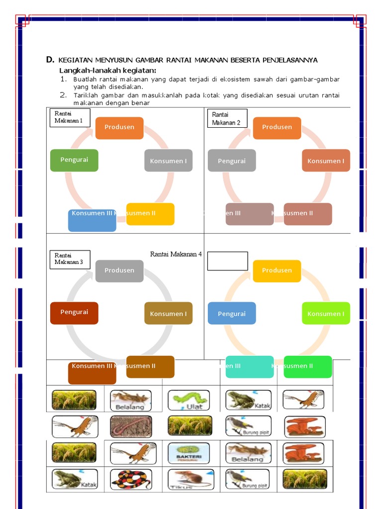 LKPD Rantai Makanan 1 | PDF