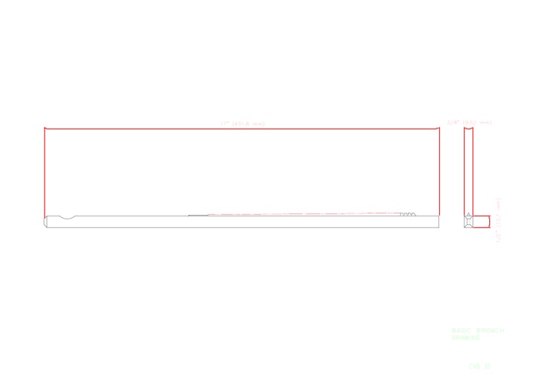 Basic Broach Drawing | PDF