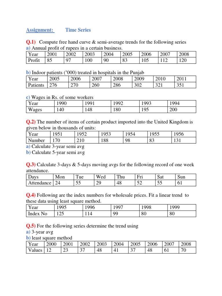 Time Series Assignment | PDF | Teaching Methods & Materials | Computers