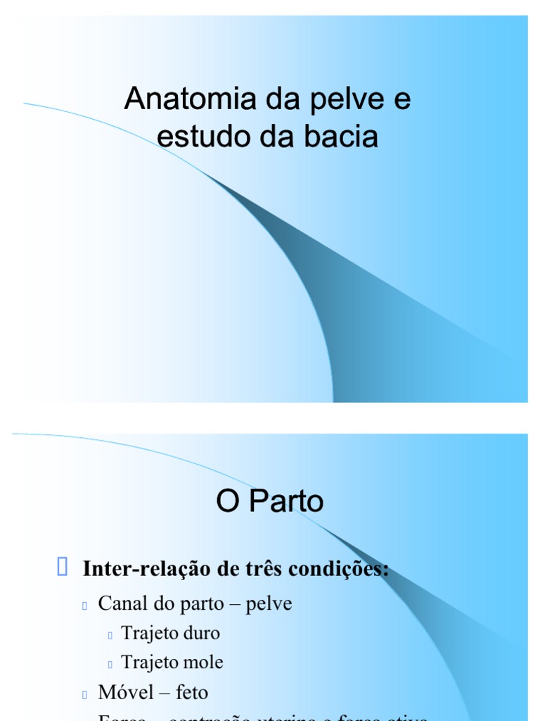 Tipos de Pelve Feminina e Conjugatas | PDF | Pélvis | Sistema Locomotor