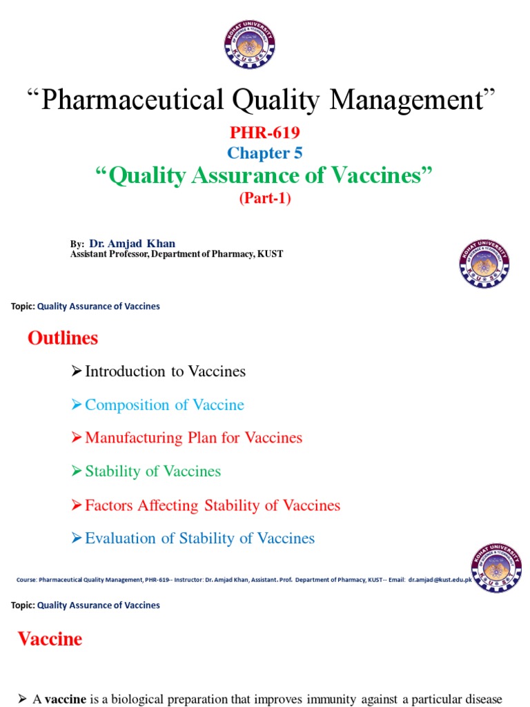 Chapter-5 Quality Assurance of Vaccines | PDF | Vaccines | Health Sciences
