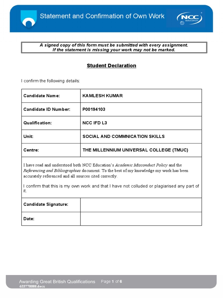 Scs Assignment | PDF | Clothing