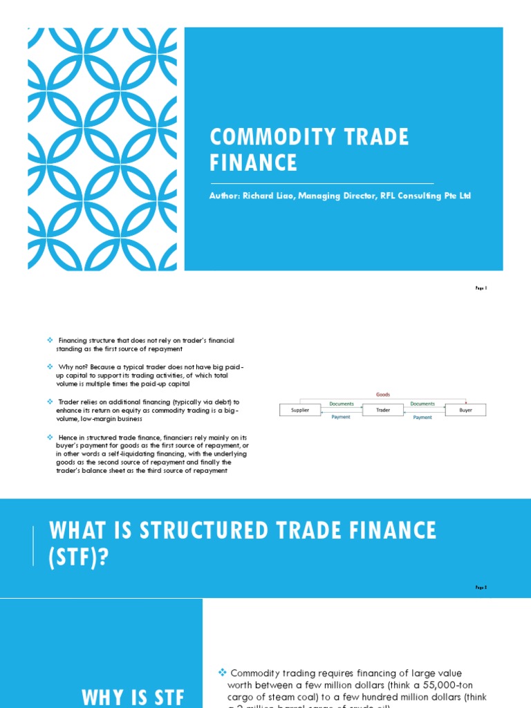 Commodity Trade Finance | PDF | Securitization | Banks